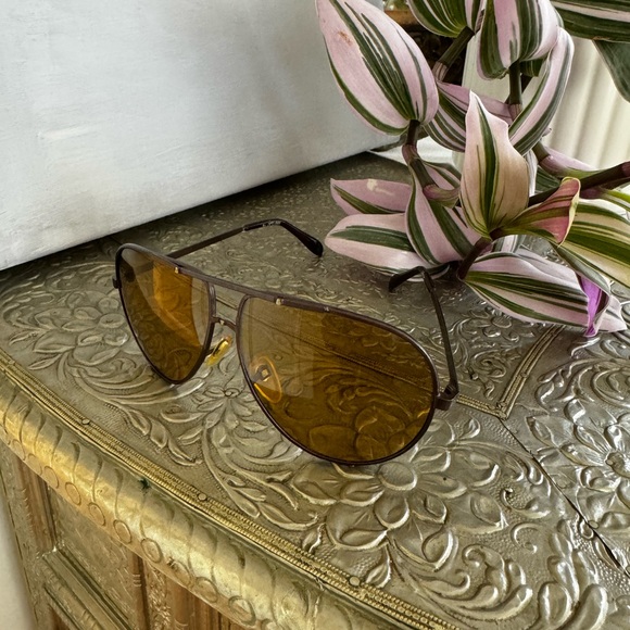 Opti-Ray | Accessories | Vintage Optiray Orange Aviator Sunglasses ...